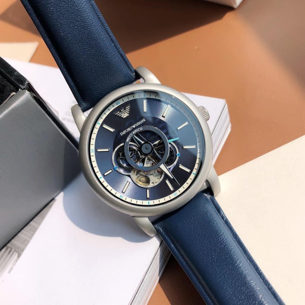 Đồng hồ Nam Emporio Armani Chronograph Automatic - Mặt Xanh Dương ...