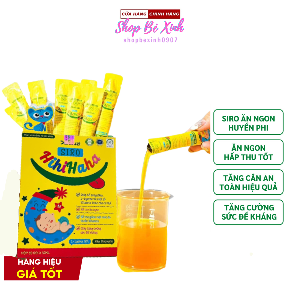 Siro ăn ngon Hihihaha Huyền Phi giúp bé ăn ngon hấp thu tốt tăng sức đề ...