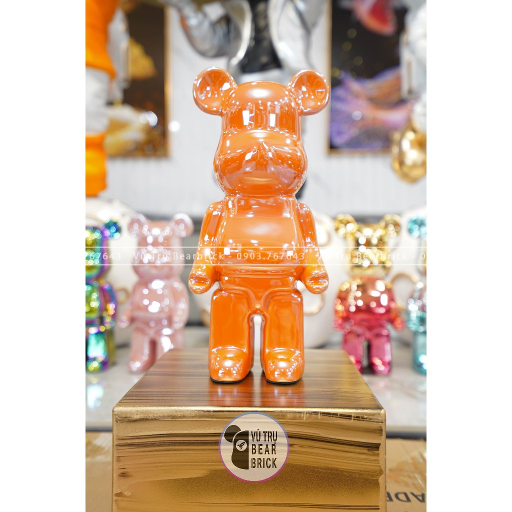 Mô Hình Tượng Gấu Bearbrick Mini Decor Trang Trí - Size 28 cm | Shopee ...