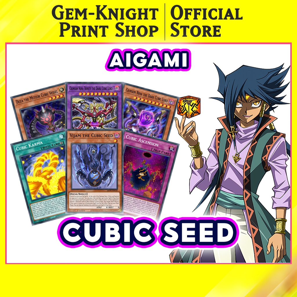 [Bài In] Bộ bài Yugioh - Cubic Seed - Aigami Deck | Shopee Việt Nam
