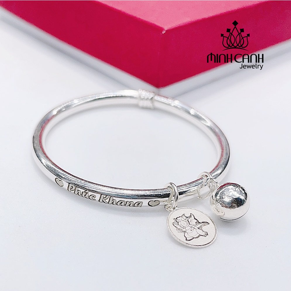Vòng Bạc Khắc Tên Miễn Phí Cho Bé Quà Tặng Thôi Nôi, Đầy Tháng, Sinh ...
