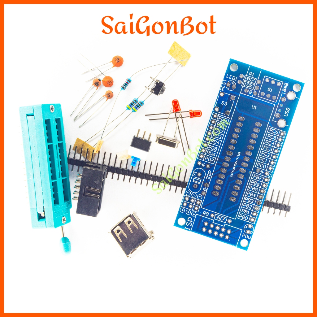 Kit Phát Triển Diy Mạch Nạp Atmega8 48 88 168 328 Atmega8 48 88 168 328 Avr Development