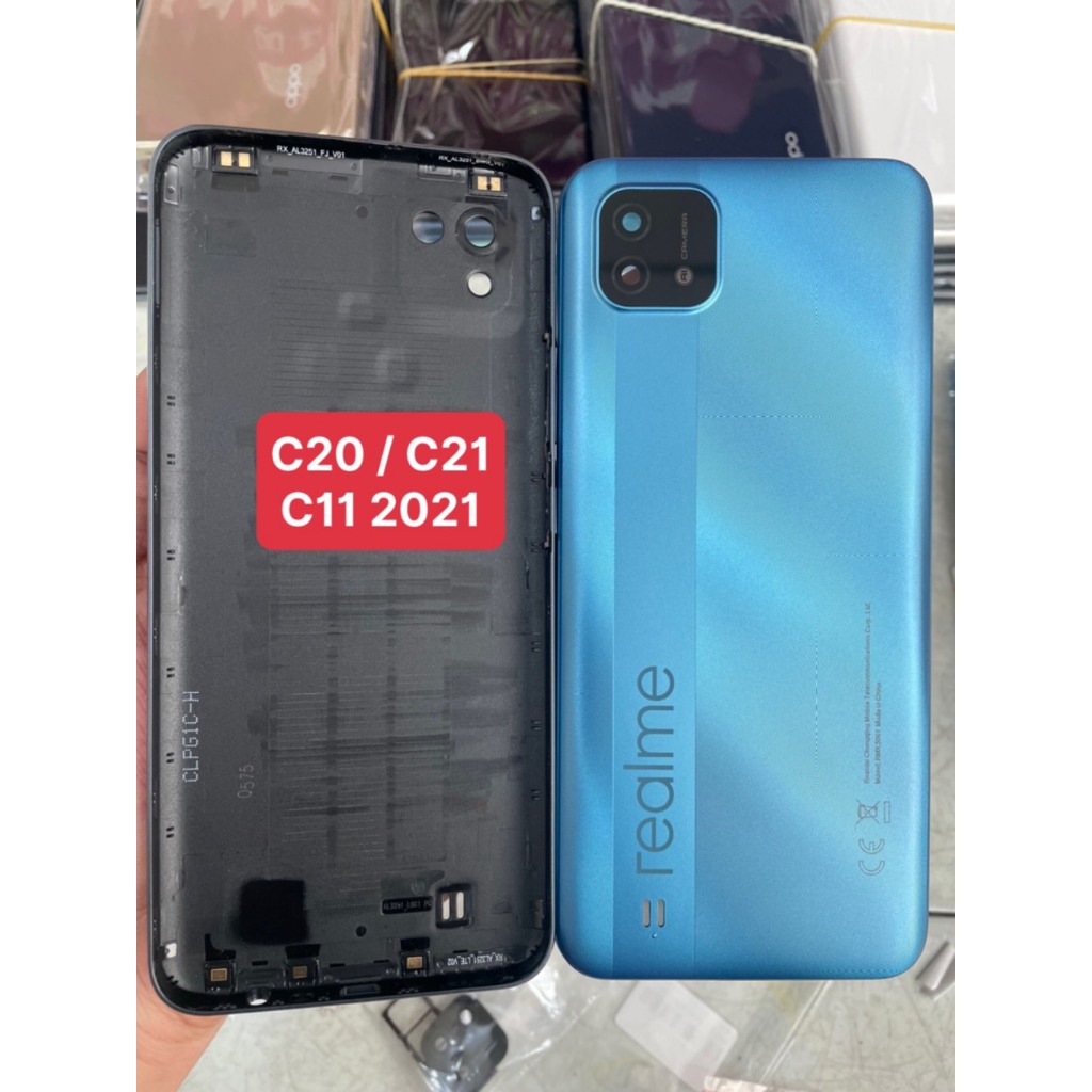 Vỏ Realme C20 / C21 / C11 2021 Zin Full Bộ ( Khay Sim + Kính Camera ...