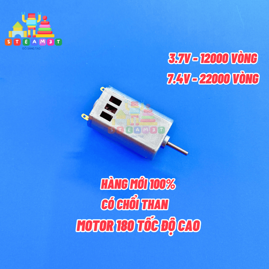 Motor mini 3V 6V cánh quạt mini motor rung giảm tốc đủ loại 130 140 180 ...