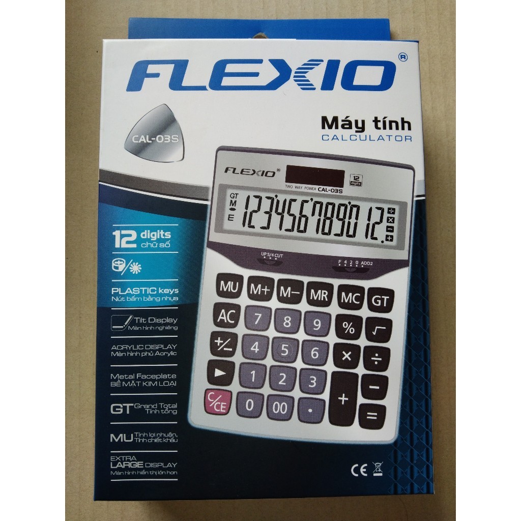 MÁY TÍNH Flexio CAL 03S thiết kế nhỏ gọn, vừa tay | Shopee Việt Nam