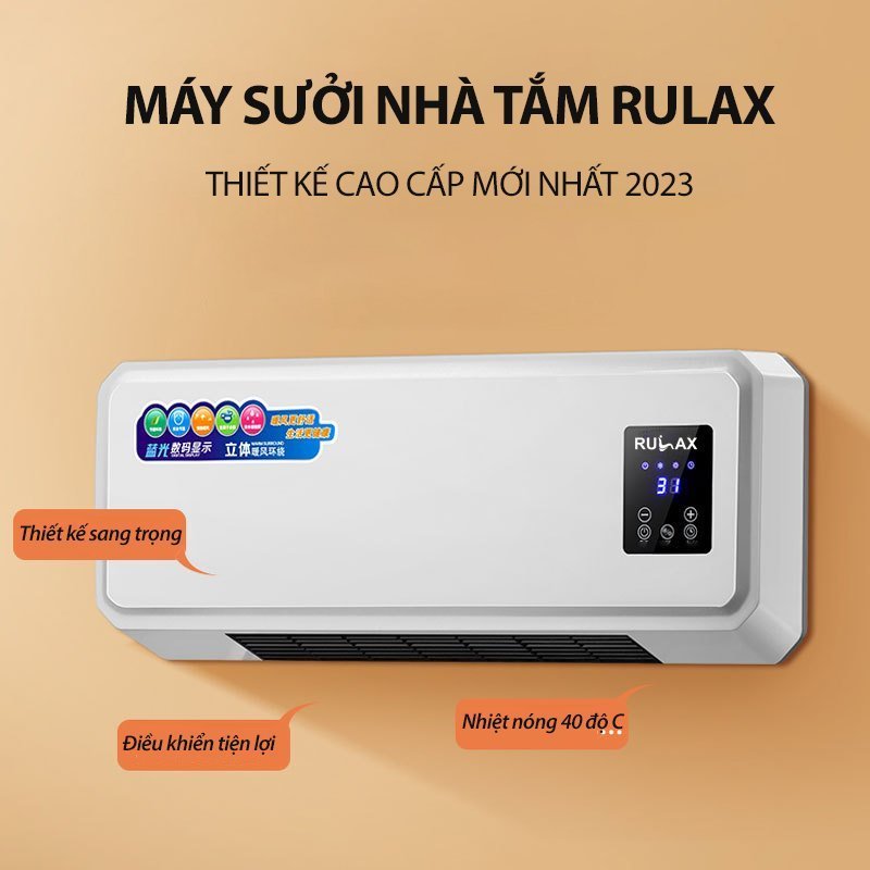 Máy Sưởi Nhà Tắm RULAX 2 Chiều Nóng Lạnh - Máy Sưởi Gốm Treo Tường Cảm ...
