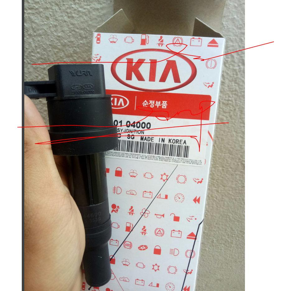 Mobin/Bobin/Mô bin/Bô bin đánh lửa xe Kia Morning, Hyundai I10. OEM ...