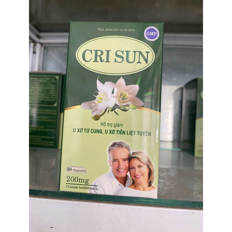 Viên uống giảm u xơ tử cung, tiền liệt tuyến CRI SUN hộp 50 viên ...