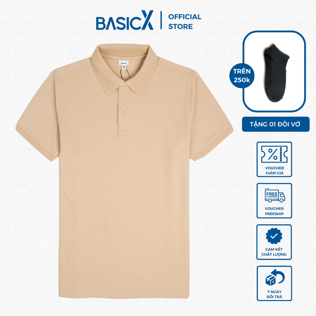 Áo Polo Nam BasicX TN02137 Premium Pique 260gsm Regular | Shopee Việt Nam