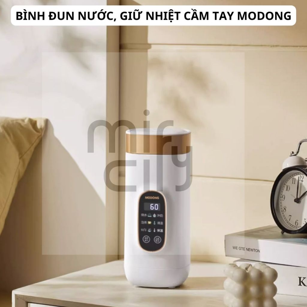 [CÓ SẴN] Máy đun nước/Bình đun nước, giữ nhiệt cầm tay Modong dung tích ...