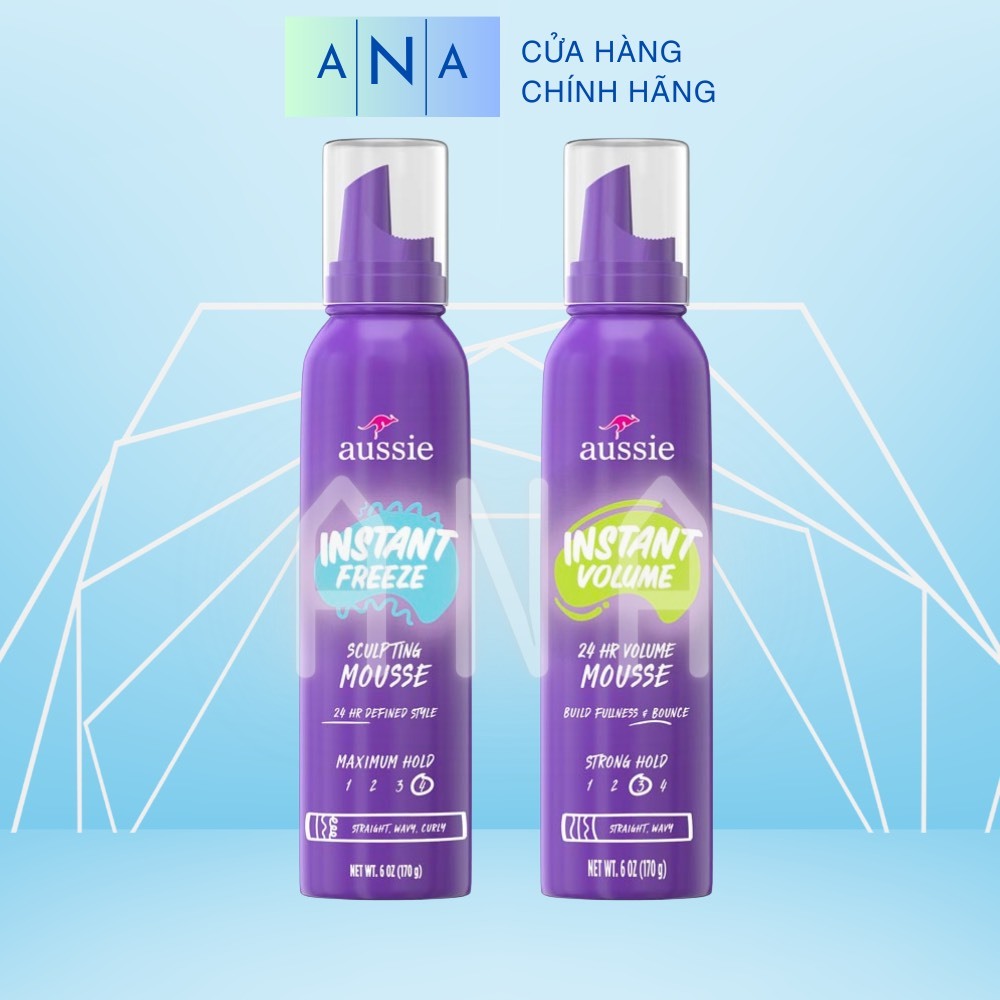 (Mẫu Mới) Mousse giữ nếp phồng tóc Aussie Hair Mousse dưỡng tóc 170g ...