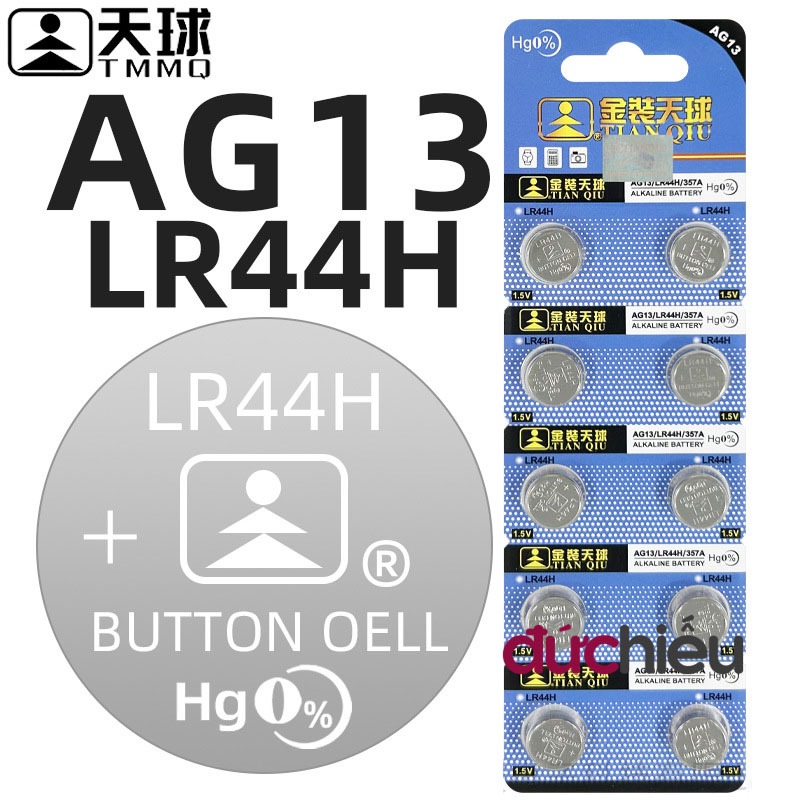 [ Hàng chính hãng ] Pin nút áo, pin cúc áo LR44 AG13 LR1130 AG10 dùng ...