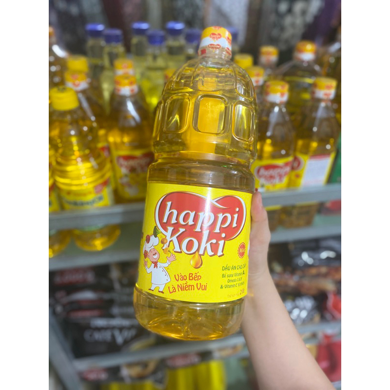 Dầu Ăn Happy Koki Chai 2L | Shopee Việt Nam