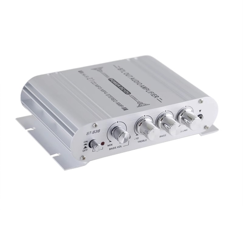 Amply Mini ST-838 12V 20W*2+40W Mạch loa khuếch đại âm thanh HiFi 2.1 ...