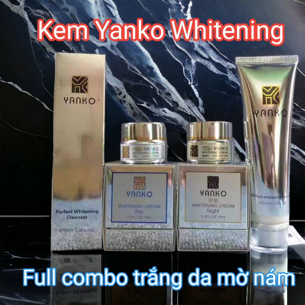 kem Yanko bạc whitening kem làm trắng da mờ giảm thâm nám nhập khẩu Đài ...