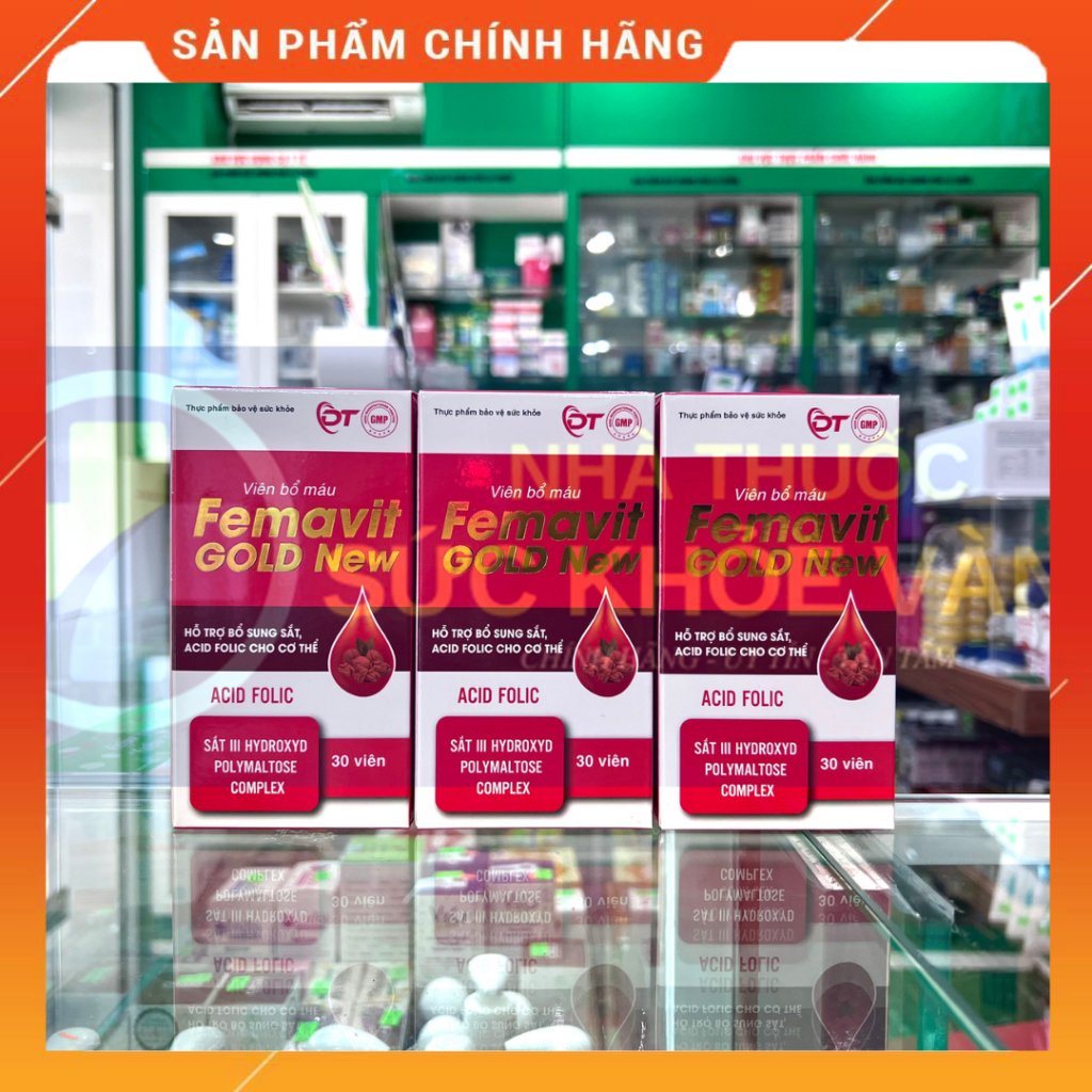 Femavit Gold New - Viên Uống Bổ Máu, Hỗ Trợ Khả Năng Tạo Máu, Bổ Sung ...