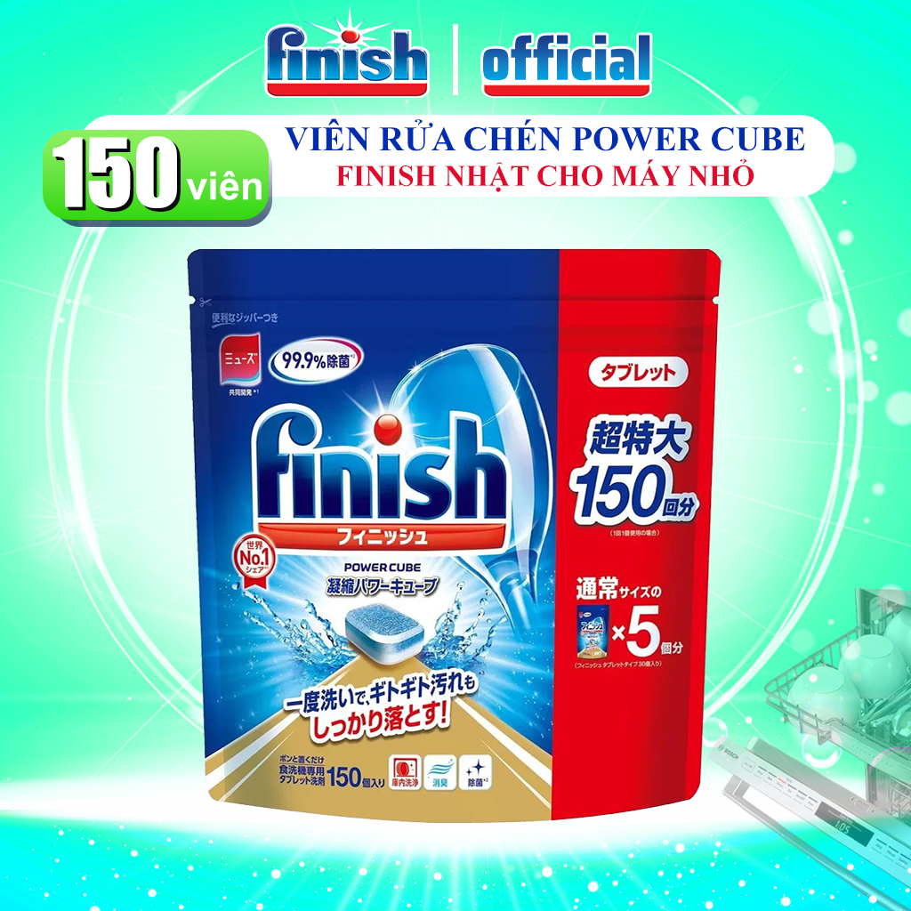 Viên Rửa Chén Bát Finish Power Essential Hộp 100 Viên Rửa Sạch Hiệu Quả ...