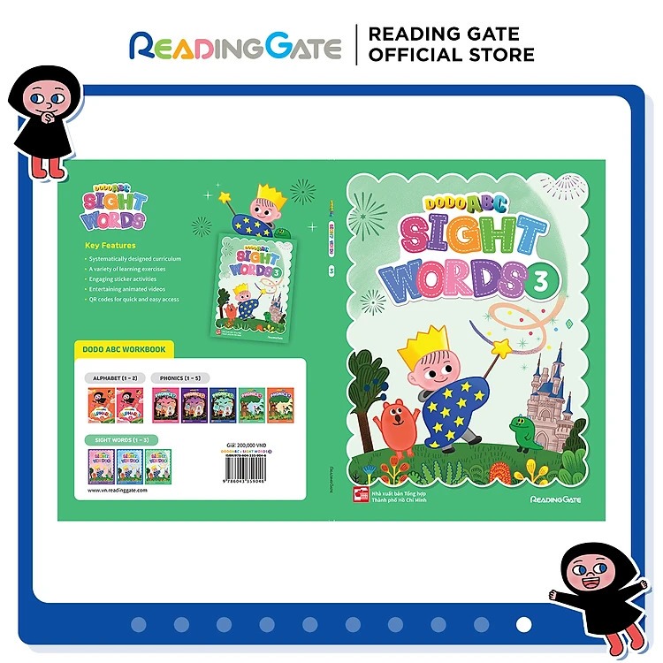 Sách DODO ABC WORKBOOK - SIGHT WORDS 3 READING GATE Cho Bé Từ 5 Đến 8 ...