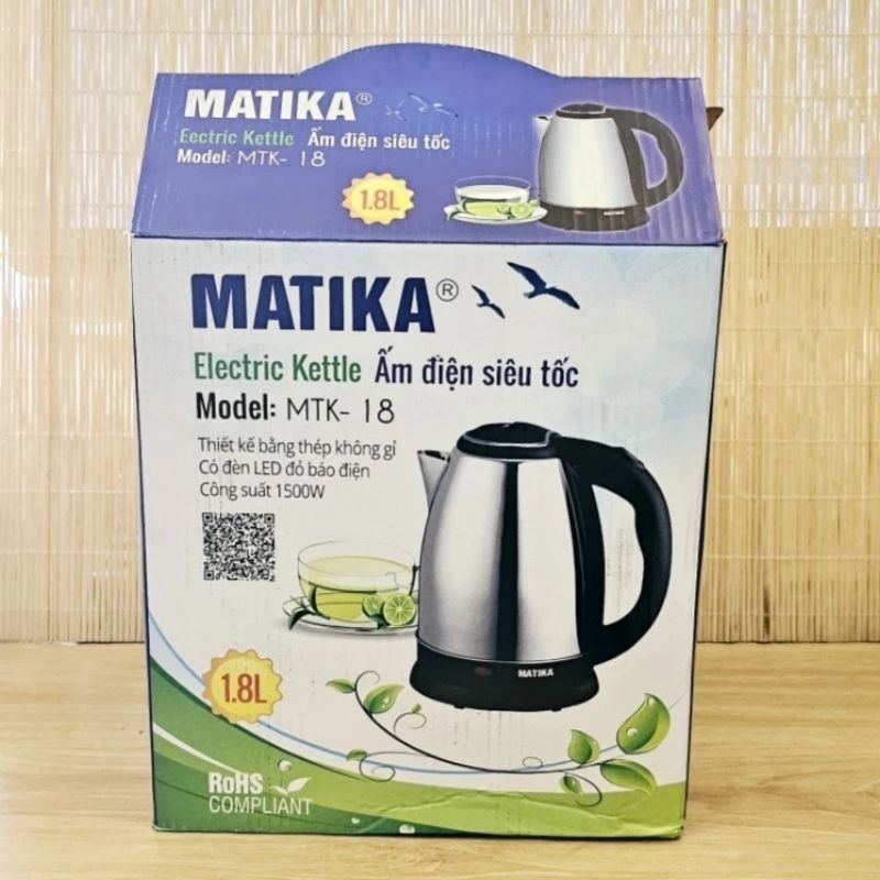 Ấm siêu tốc Matika 1,8 lít | Shopee Việt Nam
