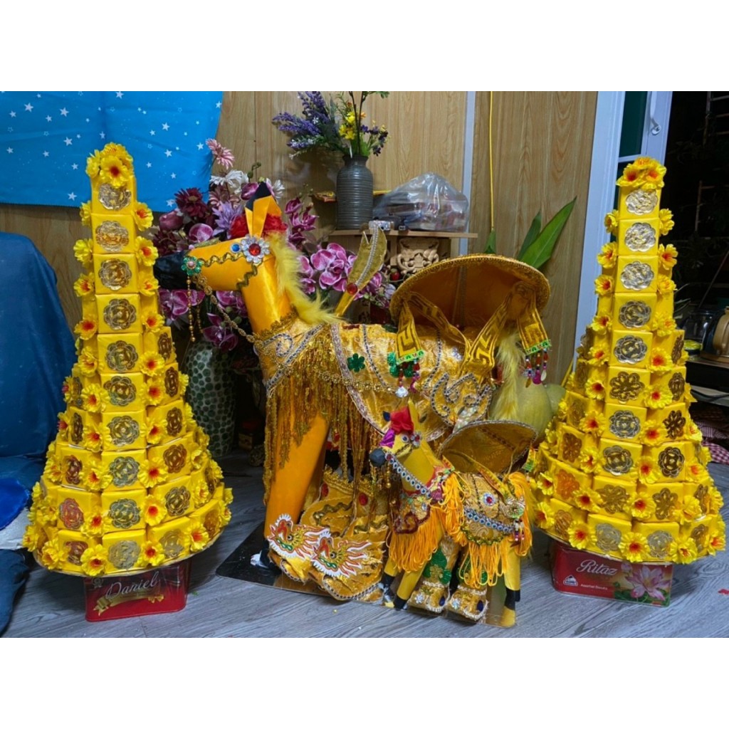 Tráp đôi ngựa đi lễ dâng Quan Hoàng Mười Nghệ An | Shopee Việt Nam
