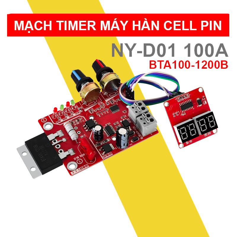 Mạch Timer Hàn Cell Pin 100A có Điều Chỉnh Dòng Và Áp NY-D01 | Shopee ...