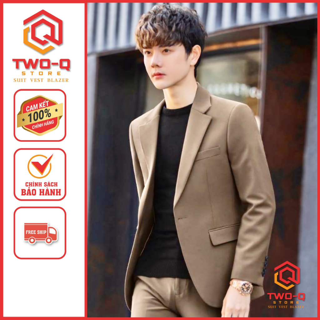 Áo Vest Nam , Áo Blazer Nam Màu Nâu thiết kế chuẩn form dáng Hàn Quốc ...