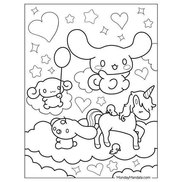 Set 10 Tờ Tranh Tô Màu Cinnamoroll Cute - Kho Nhà Mình | Shopee Việt Nam