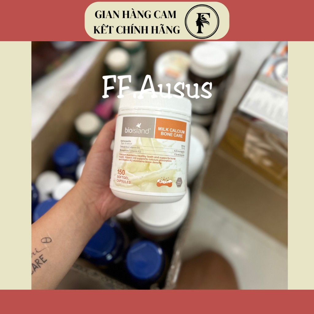 Viên uống Canxi hữu cơ Boncare Bioisland | Shopee Việt Nam