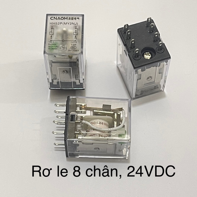 Rơ le trung gian 8 và 14 chân, Relay kiếng, loại 12V, 24V, 110V, 220V, 380V Relay trung gian ...