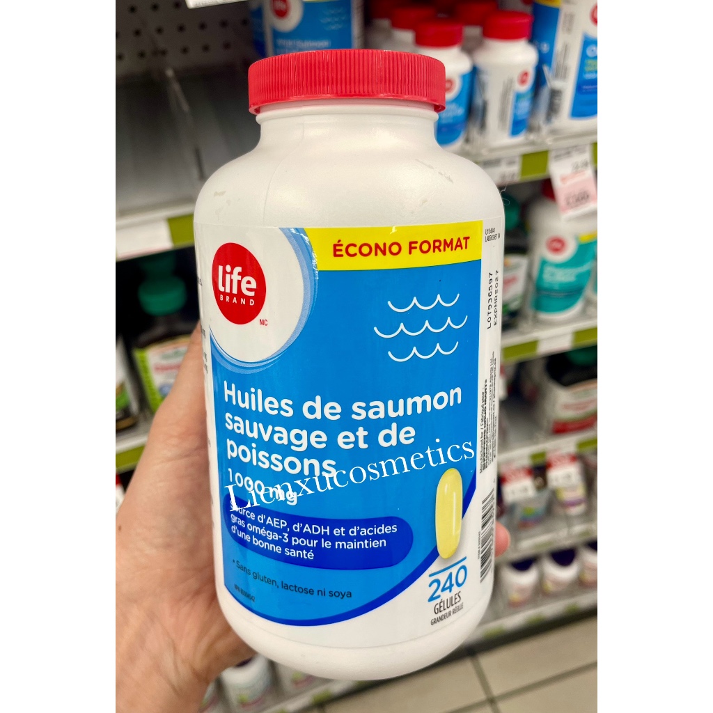 [Made in Canada]Dầu cá Life brand Wild salmon and fish oil 1000mg, hộp ...