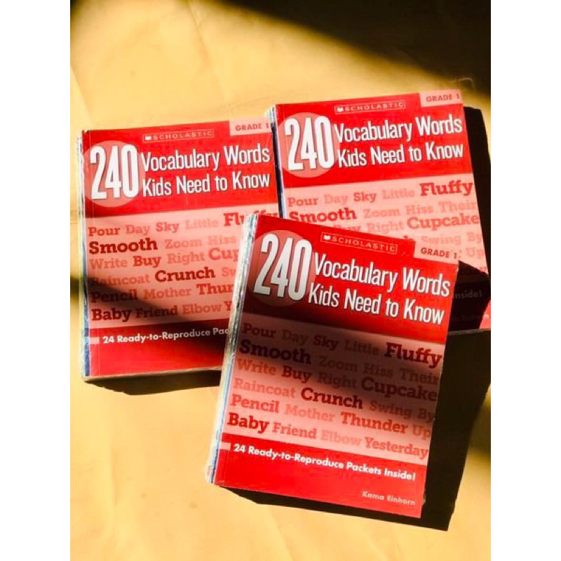 240 Vocabulary words kids need to know Grade 1-6 (6 quyển) | Shopee ...