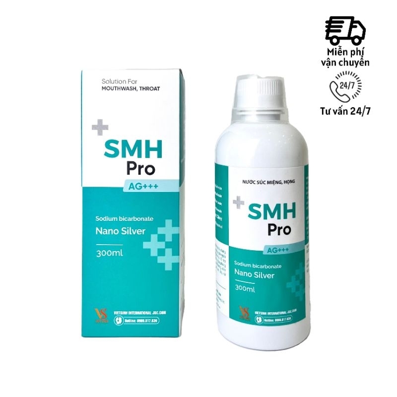 SMH Pro AG+ dung dịch xúc miệng họng ( chai 300ml ) | Shopee Việt Nam