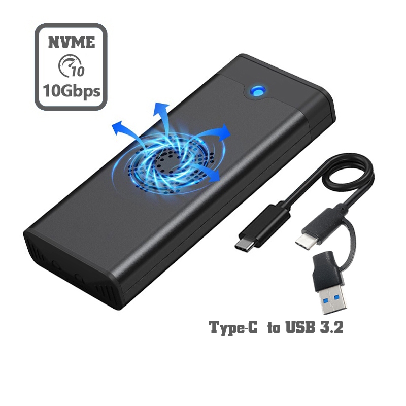 BOX SSD M.2 NVME 10GBPS CAO CẤP CÓ QUẠT LÀM MÁT | Shopee Việt Nam
