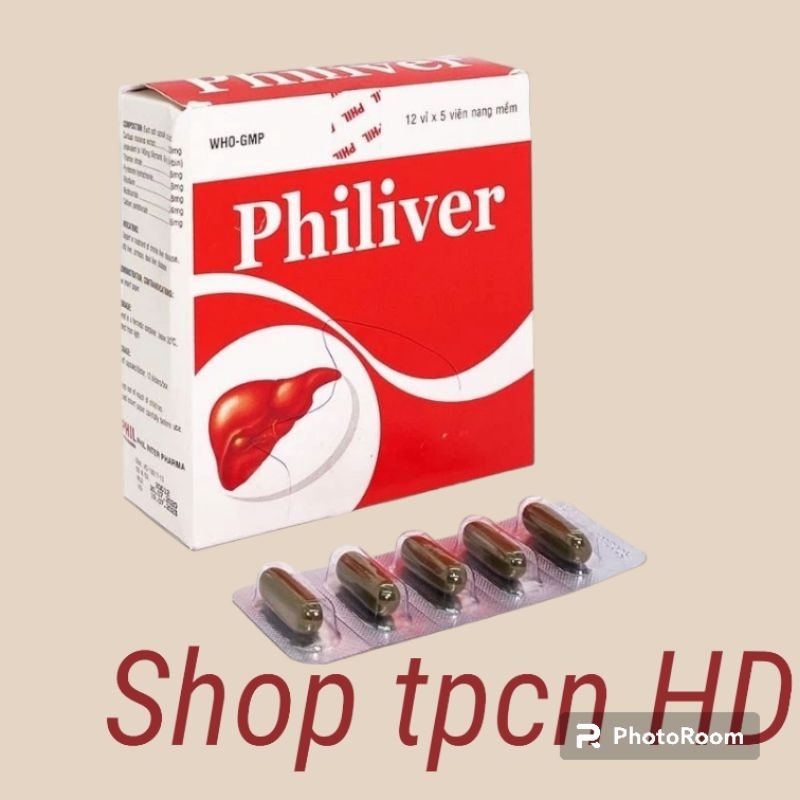 Philiver hộp 60 viên hỗ trợ giải độc gan | Shopee Việt Nam