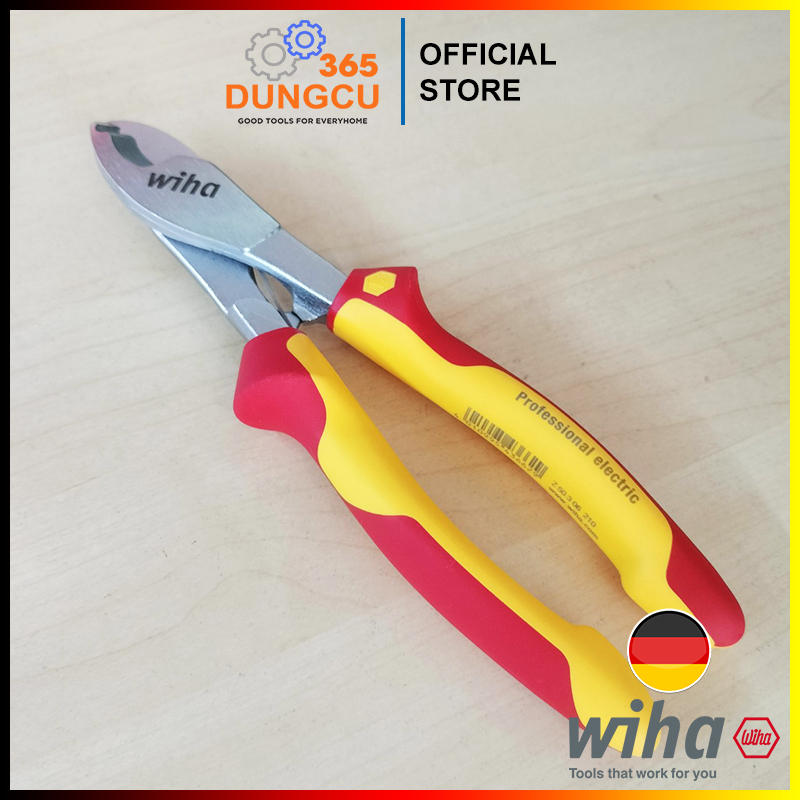 Kìm cắt cáp cách điện 1000V 210mm Wiha 43662 Germany - Hàng chính hãng ...