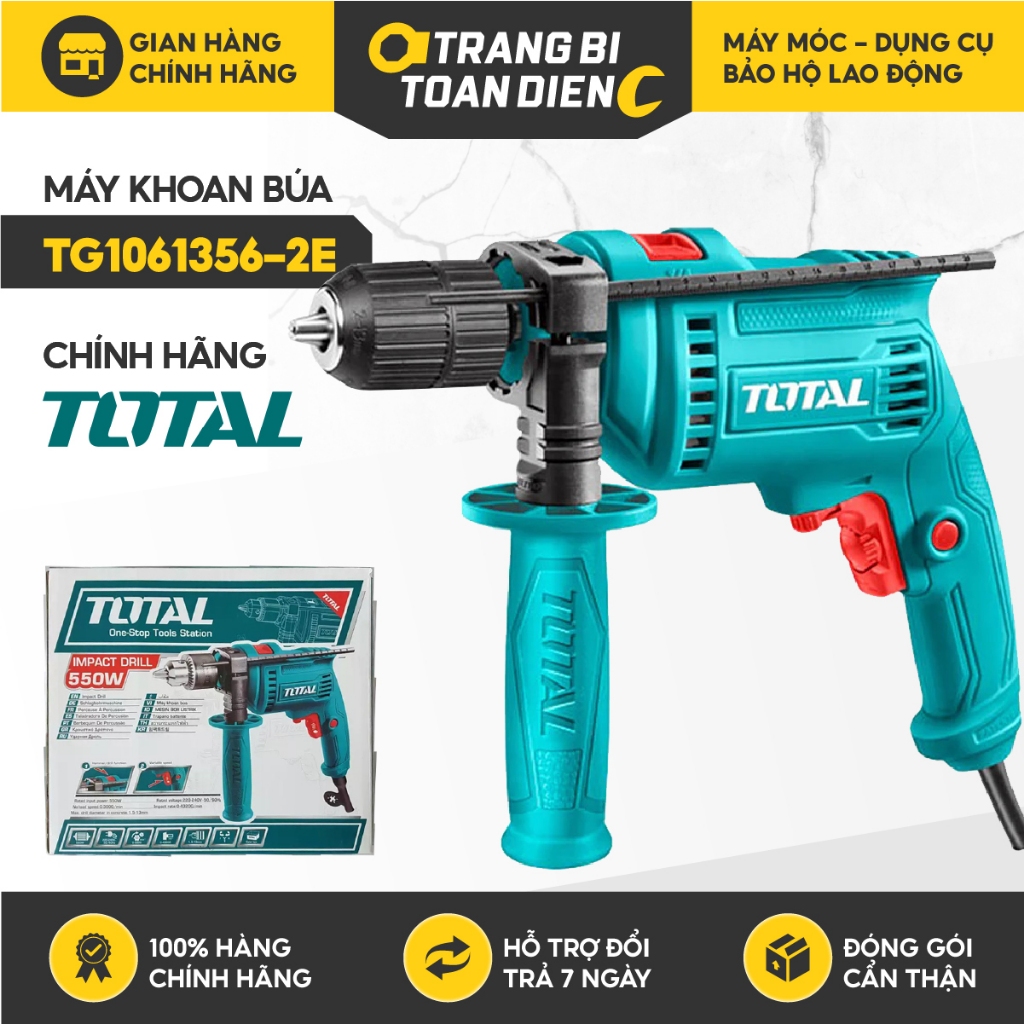 Máy khoan búa Total TG1061356-2E công suất 680W có đảo chiều Khoan máy ...