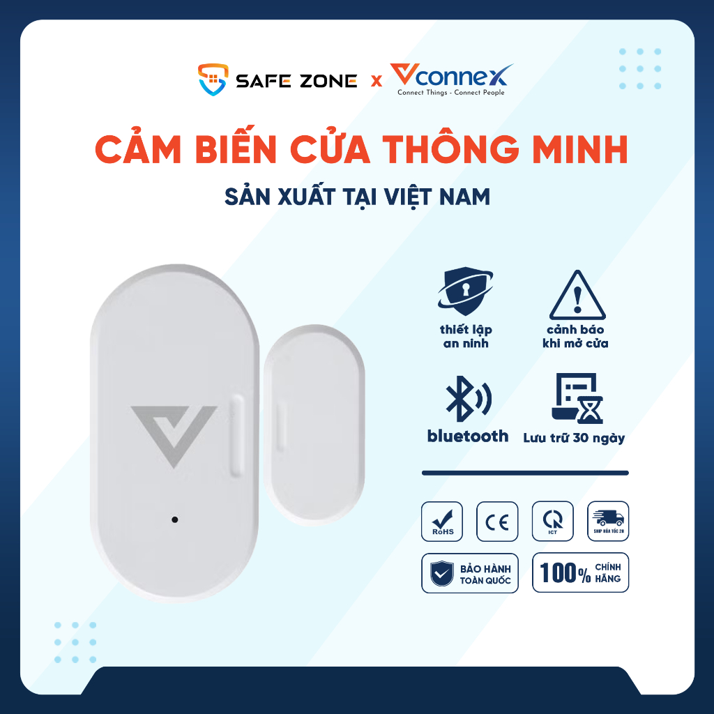 Cảm biến cửa Vconnex, người gác cửa tý hon, nhận diện đóng mở cửa, VCN ...