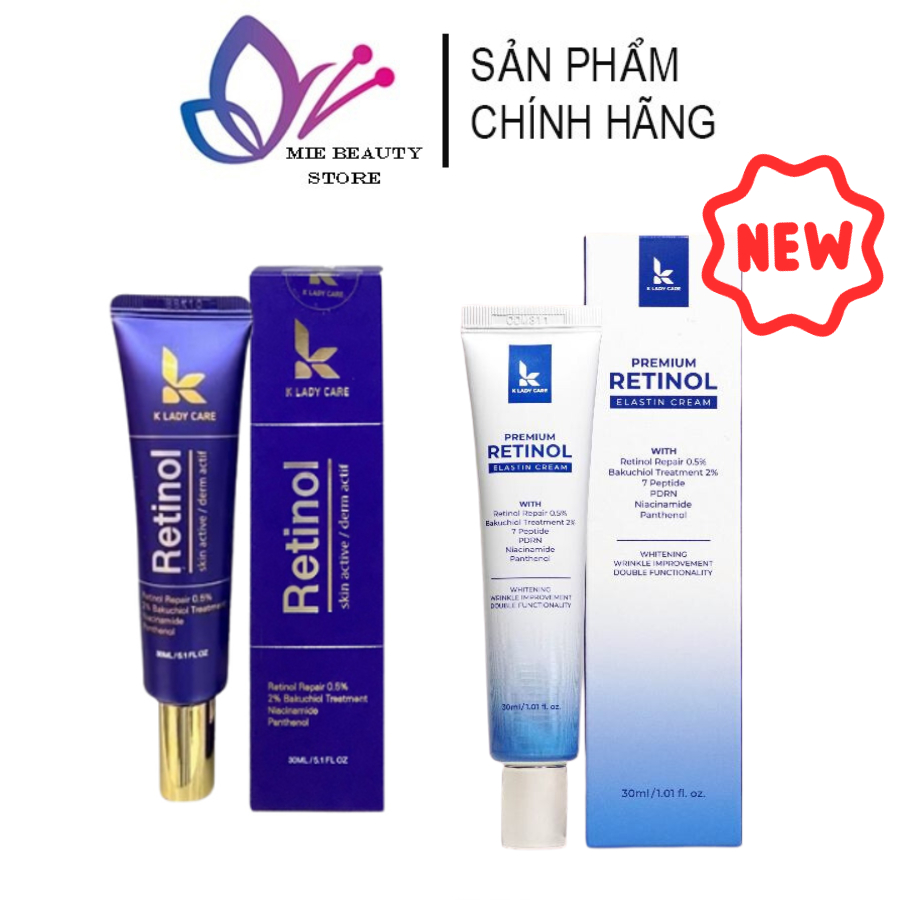 Kem dưỡng Retinol K Lady Care 0.5% 30ml Hàn Quốc Giữ Ẩm Căng Bóng Tái Tạo Da Mặt | Shopee Việt Nam