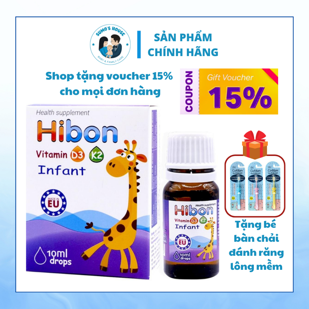 HIBON VITAMIN D3 K2 HỖ TRỢ PHÁT TRIỂN XƯƠNG | Shopee Việt Nam