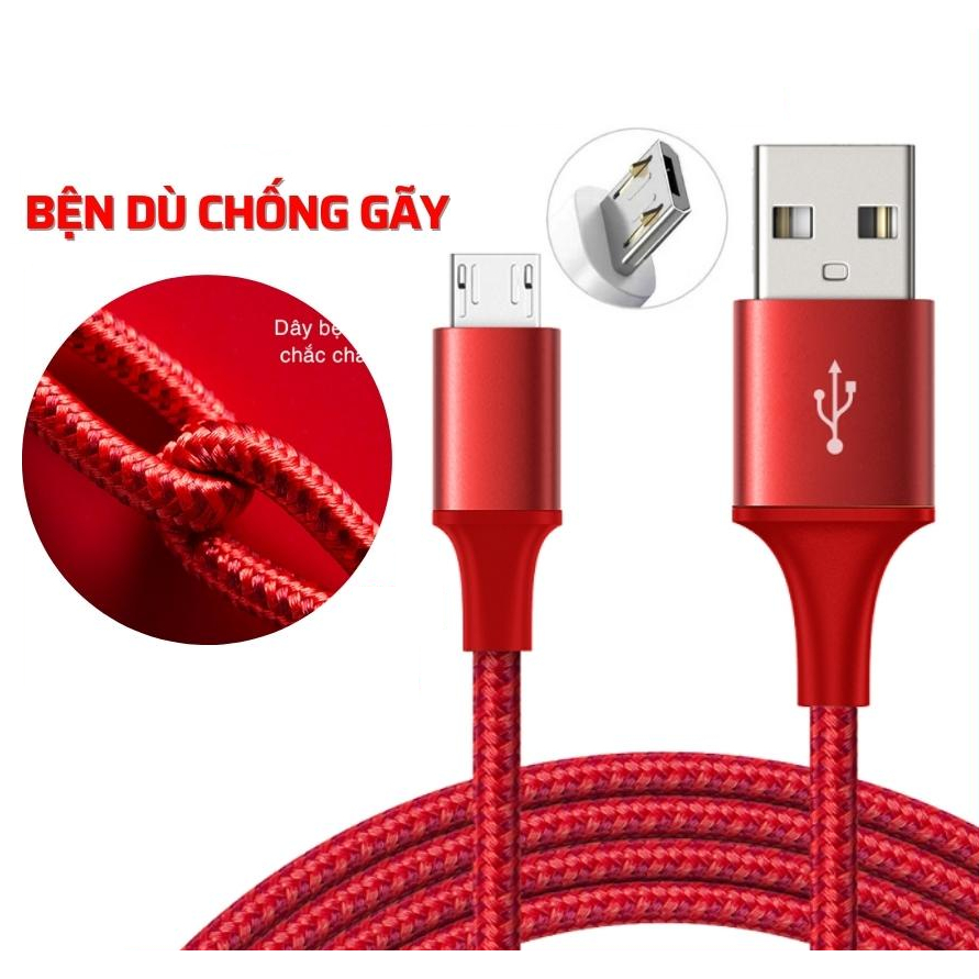 Dây Cáp Sạc USB Type C Micro Sạc nhanh samsung và các dòng máy Android lỗi 1 đổi 1 Bảo hành 6 ...