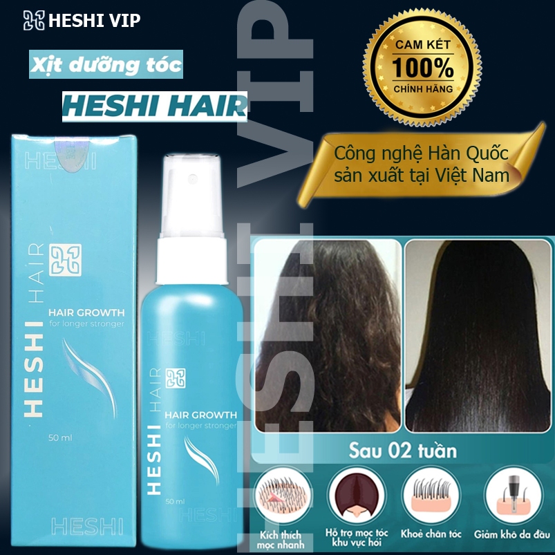 Xịt dưỡng tóc Heshi Hair Growth chính hãng Heshi kích mọc tóc, giảm ...