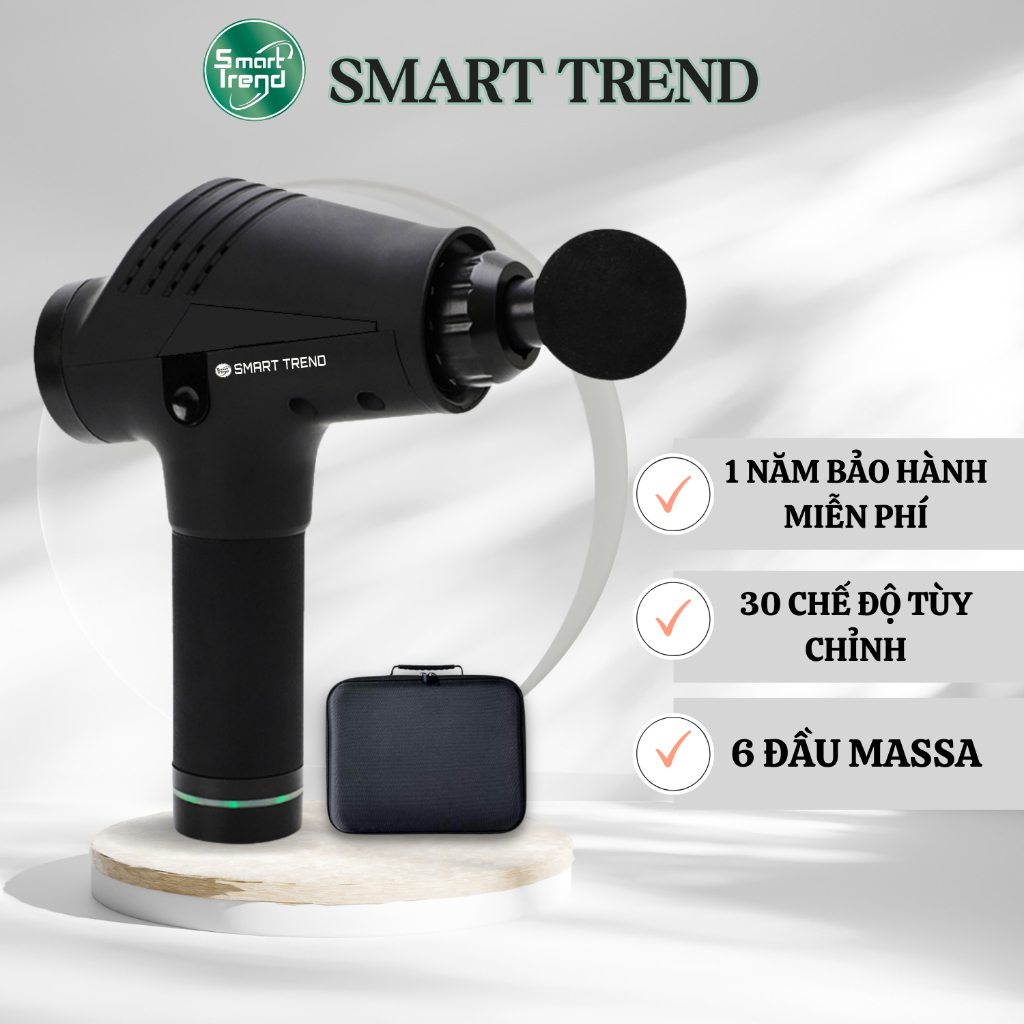 Máy massage cầm tay đấm lưng cỡ lớn thiết kế mạnh mẽ 6 đầu 30 chế độ cao cấp Smartrend MSCL03 ...