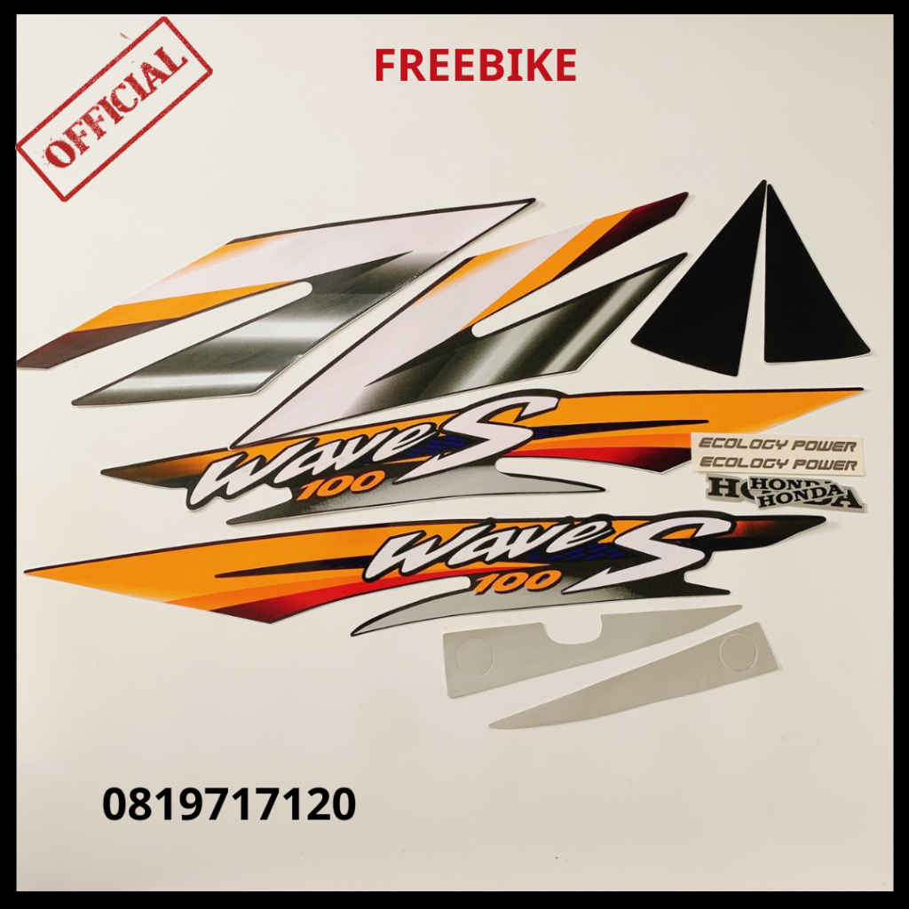 BỘ TEM DÁN FULL XE WAVE S100 2003 MÀU BẠC | Shopee Việt Nam