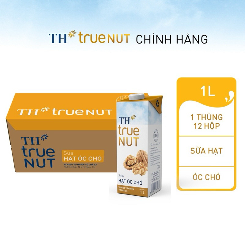 Thùng 12 hộp Sữa Hạt Óc Chó TH true NUT 1 L | Shopee Việt Nam