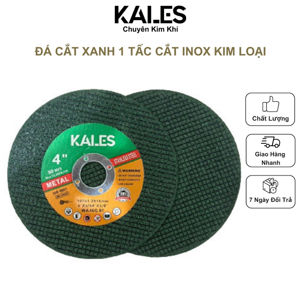 Đá Cắt Xanh 107*1.2*16mm - Cắt Inox Kim Loại | KALES | Shopee Việt Nam
