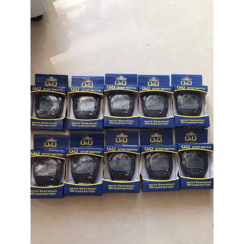 ĐỒNG HỒ BẤM GIỜ Q&Q 10 LAP CHUYÊN DÙNG TRONG THỂ THAO | Shopee Việt Nam