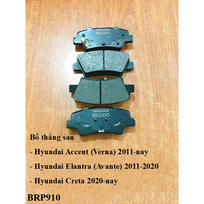 Bố thắng sau Hyundai Accent (Verna) 2011-nay, Hyundai Elantra (Avante ...