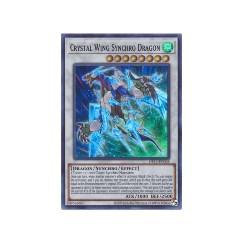 [Yugioh_tcg.uk] Thẻ bài Crystal Wing Synchro Dragon - OP13-EN008 ...