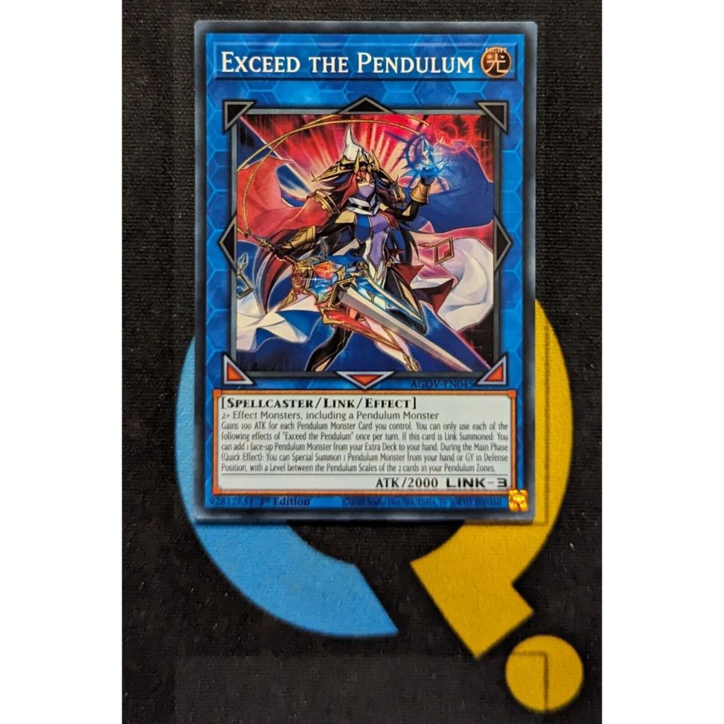 Lá bài thẻ Yugioh Exceed the Pendulum - super Rare - Tặng bọc bài nhựa ...