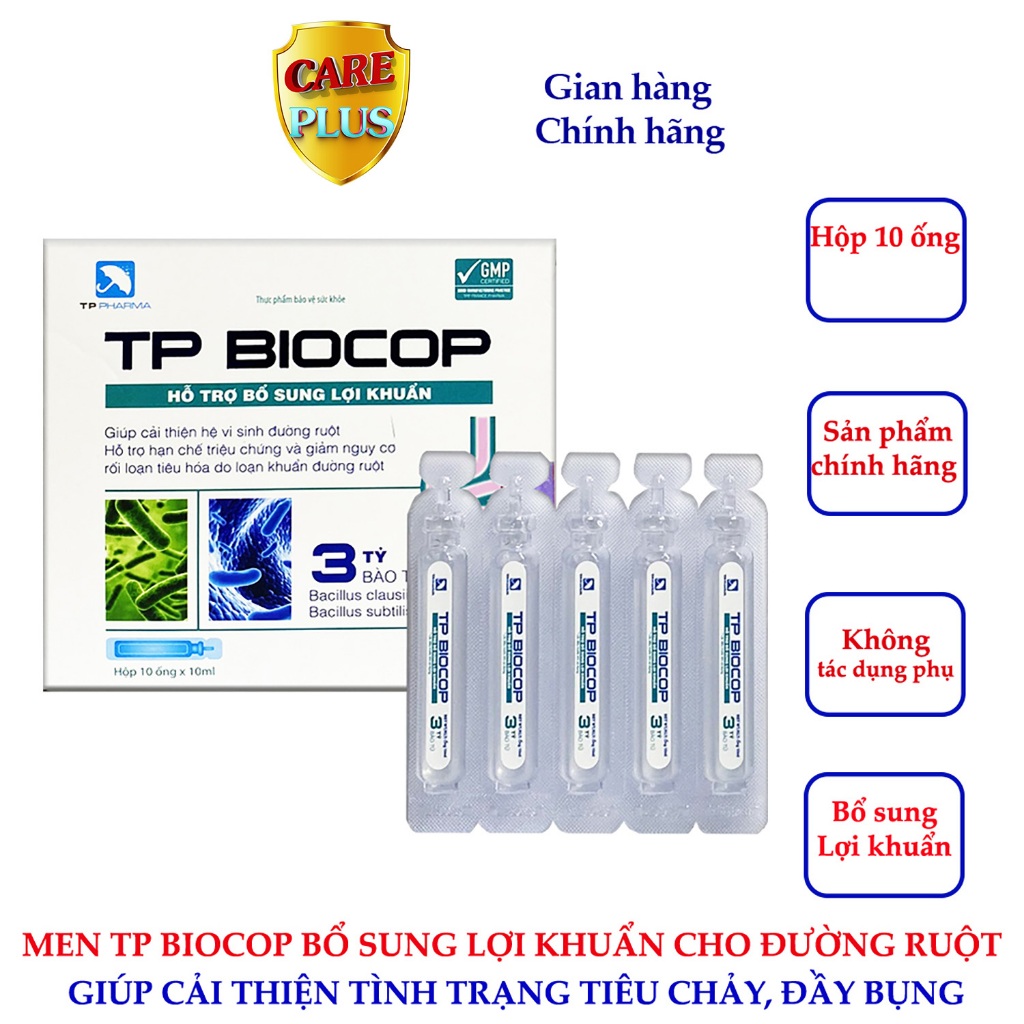 Men TP BIOCOP bổ sung lợi khuẩn giúp hỗ trợ rối loạn tiêu hóa, an không ...